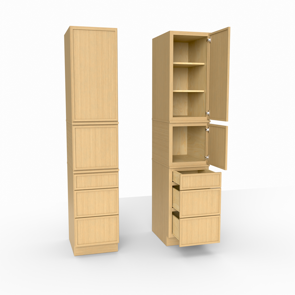 Slim Frame Cabinets – Thin Frame, RTA Modern Shaker | Lanae