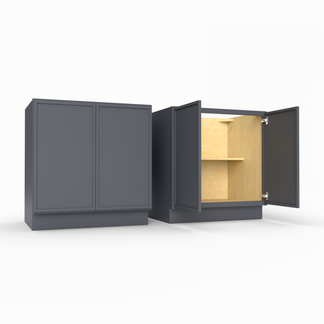 Slim Frame Shaker Full Height Door Base Cabinet / Sink Base Cabinet 34 ...