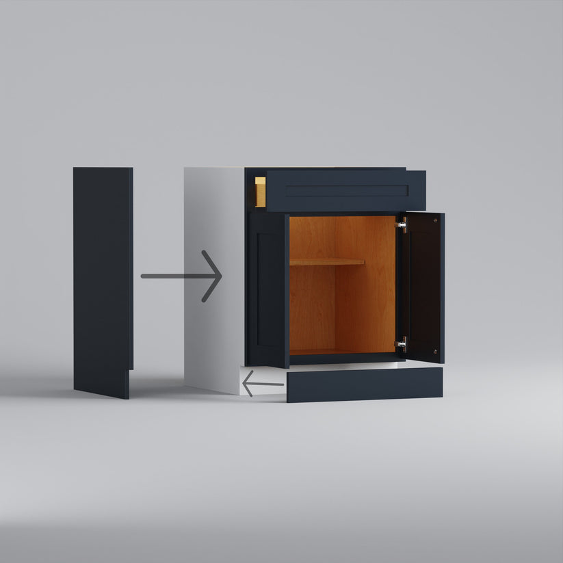 Shaker Microwave Base Cabinet 34.5" H x 24" D – Lanae