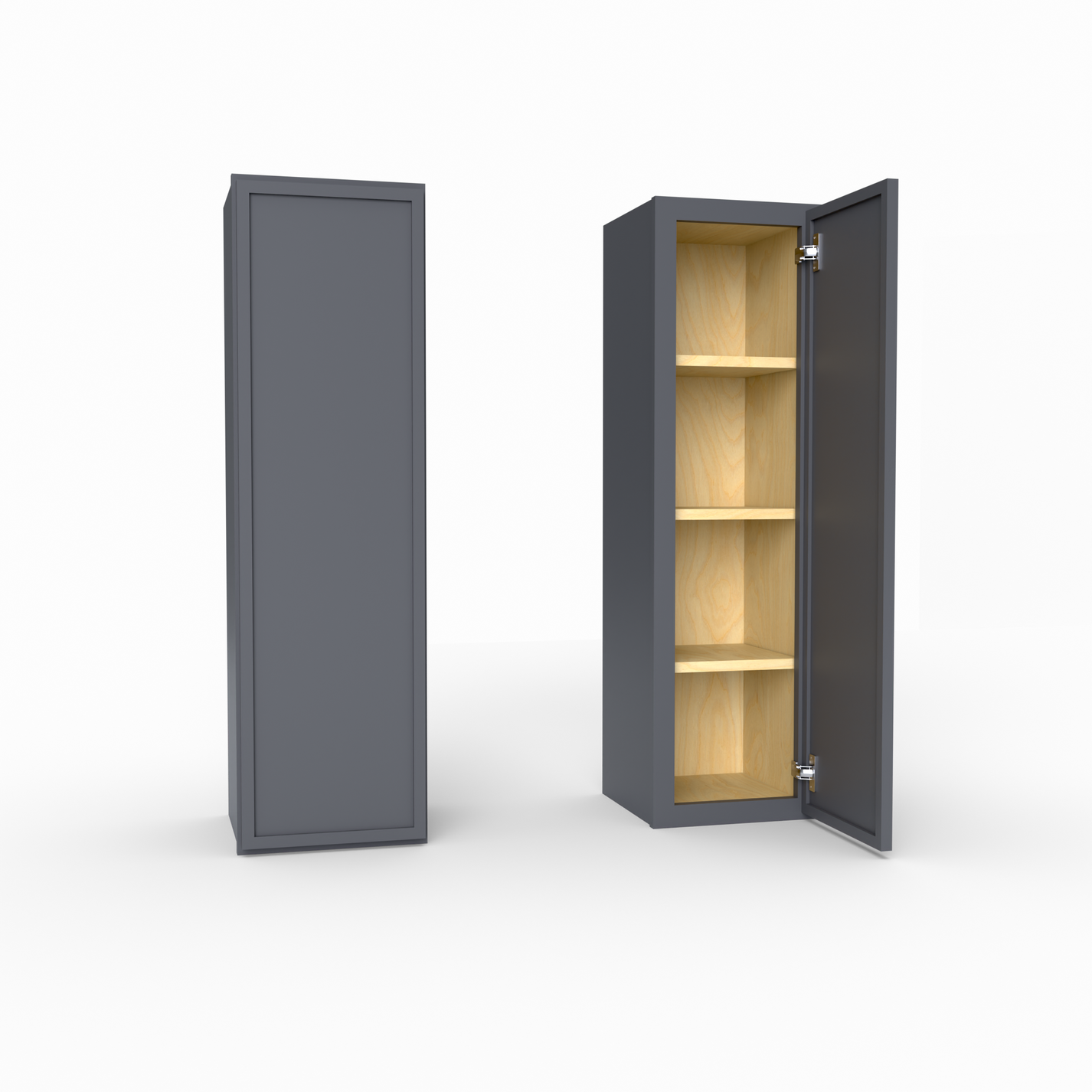 Slim Frame Shaker 42” H x 12” D Wall Cabinet – Lanae