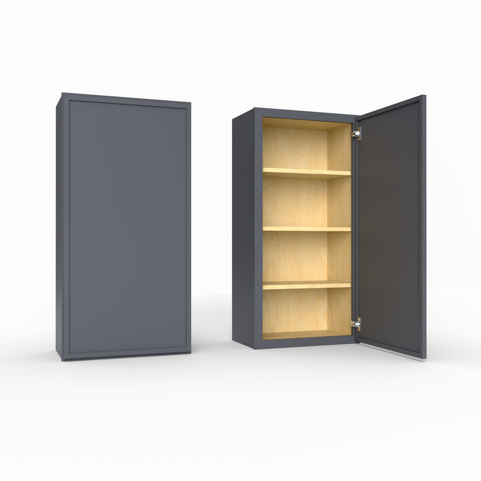 Slim Frame Shaker 42” H x 24” D Bridge / Over Fridge Wall Cabinet – Lanae