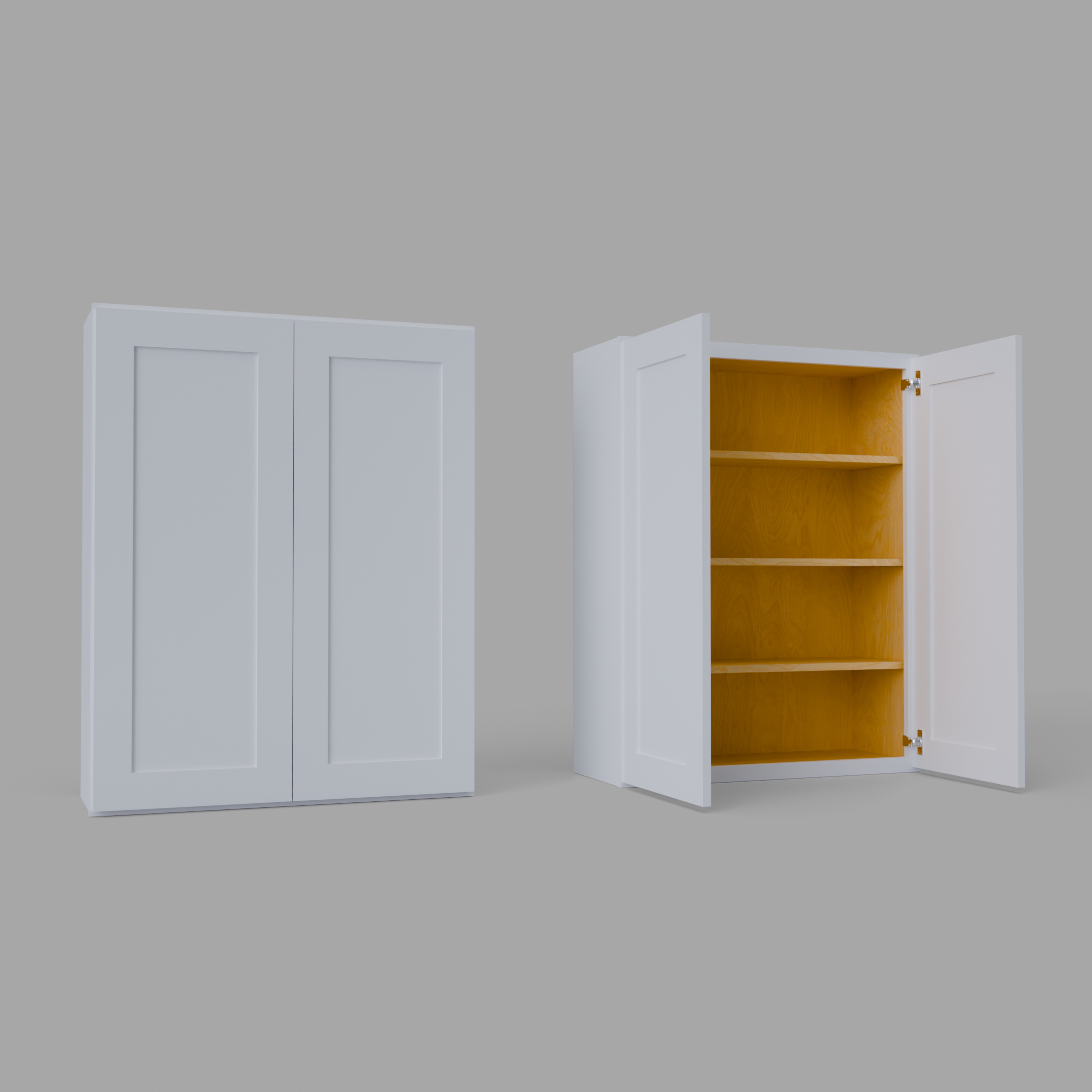 Shaker 42” H x 24” D Bridge / Over Fridge Wall Cabinet – Lanae