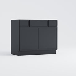 Slim Frame Shaker Vanity Sink with Drawers 34.5" H x 21" D – Lanae
